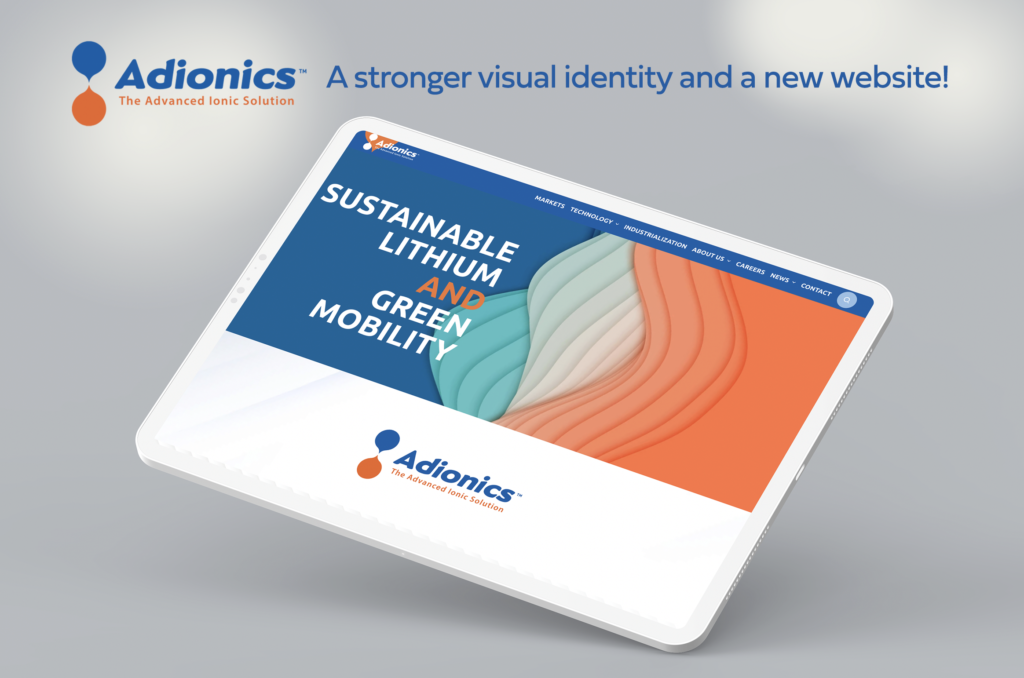 NEW VISUAL IDENTITY - Adionics