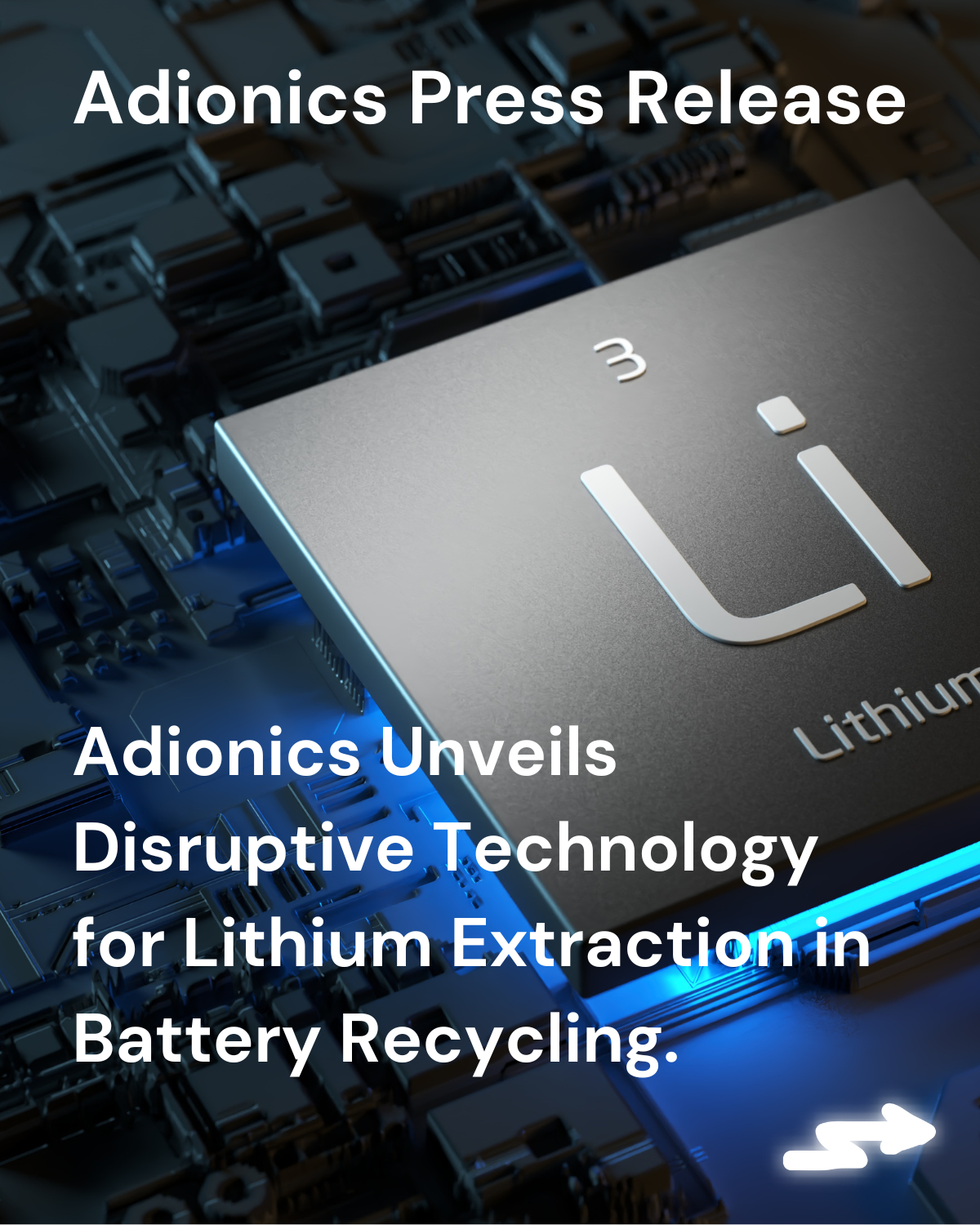 Adionics unveils disruptive technology for lithium extraction in ...